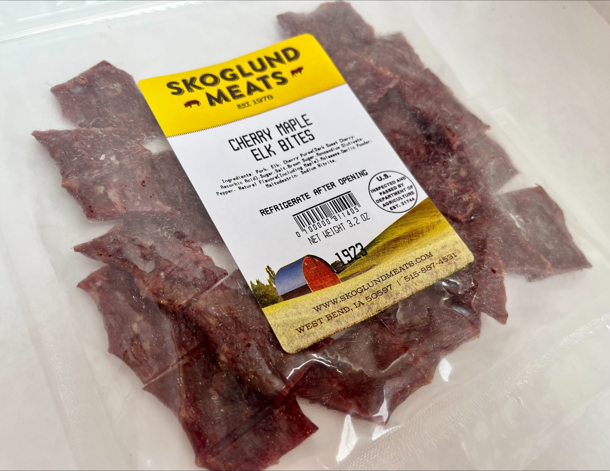 Cherry Maple Elk Bites | Skoglund Meats